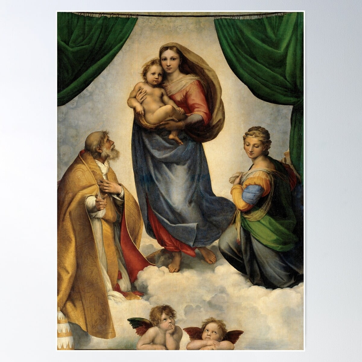 Madonna Sixtina – Madonna Sistina – Raffaello – Raphael – Raffael ...