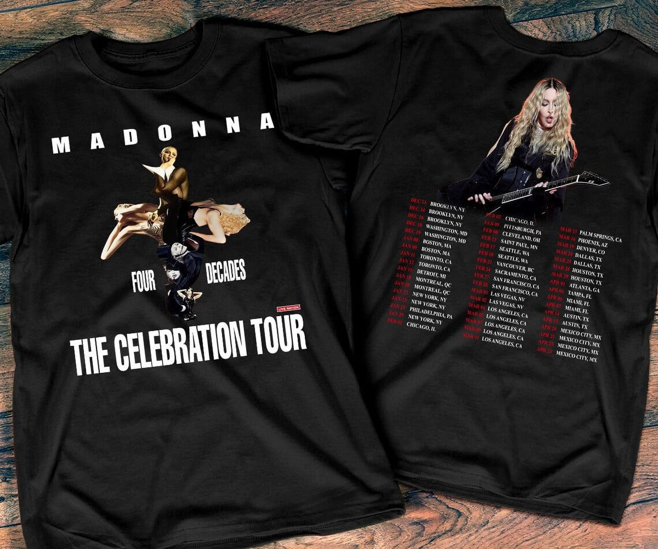 Madonna The Celebration Tour 2023-2024 T-Shirt, Madonna Tour 2023 T ...