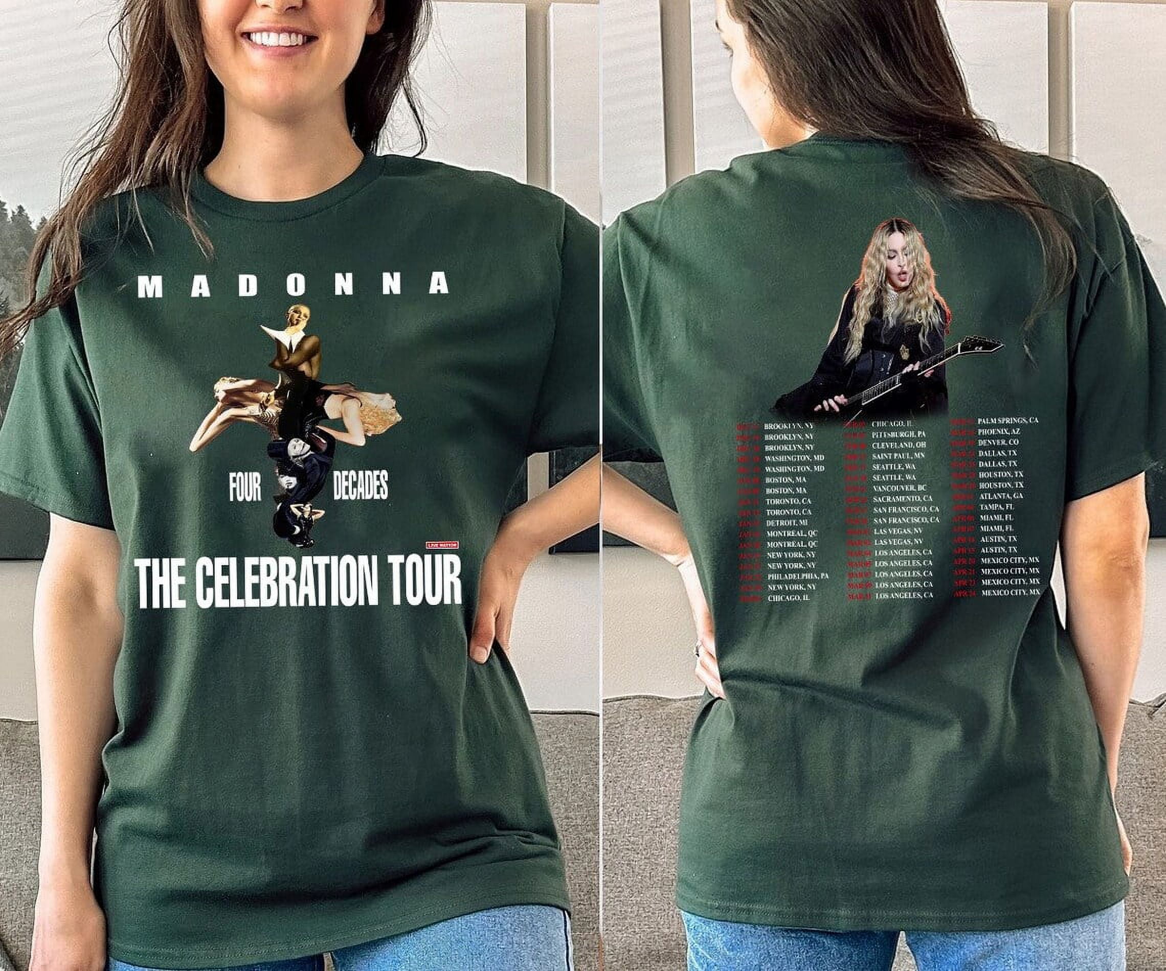 Madonna Tour 2024 T-Shirt, Madonna The Celebration Tour 2023-2024 T ...