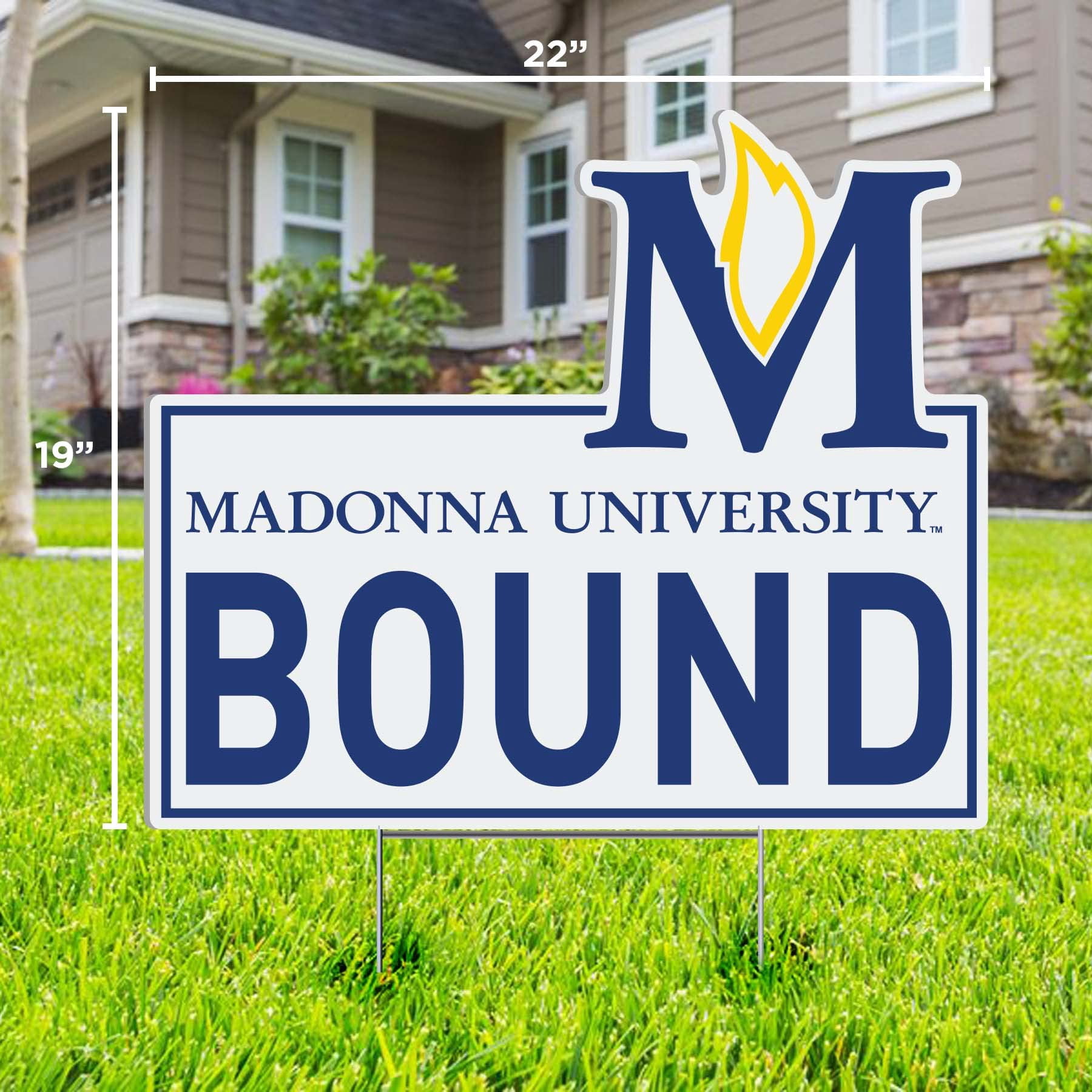 Madonna University Bound Lawn Sign (Officially Licensed) - Walmart.com