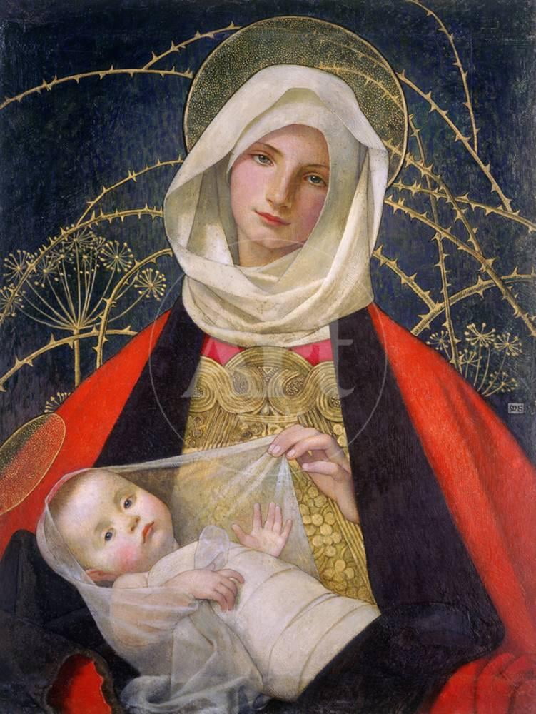 Madonna and Child, 190708, Figurative Religion Unframed Giclee Print ...