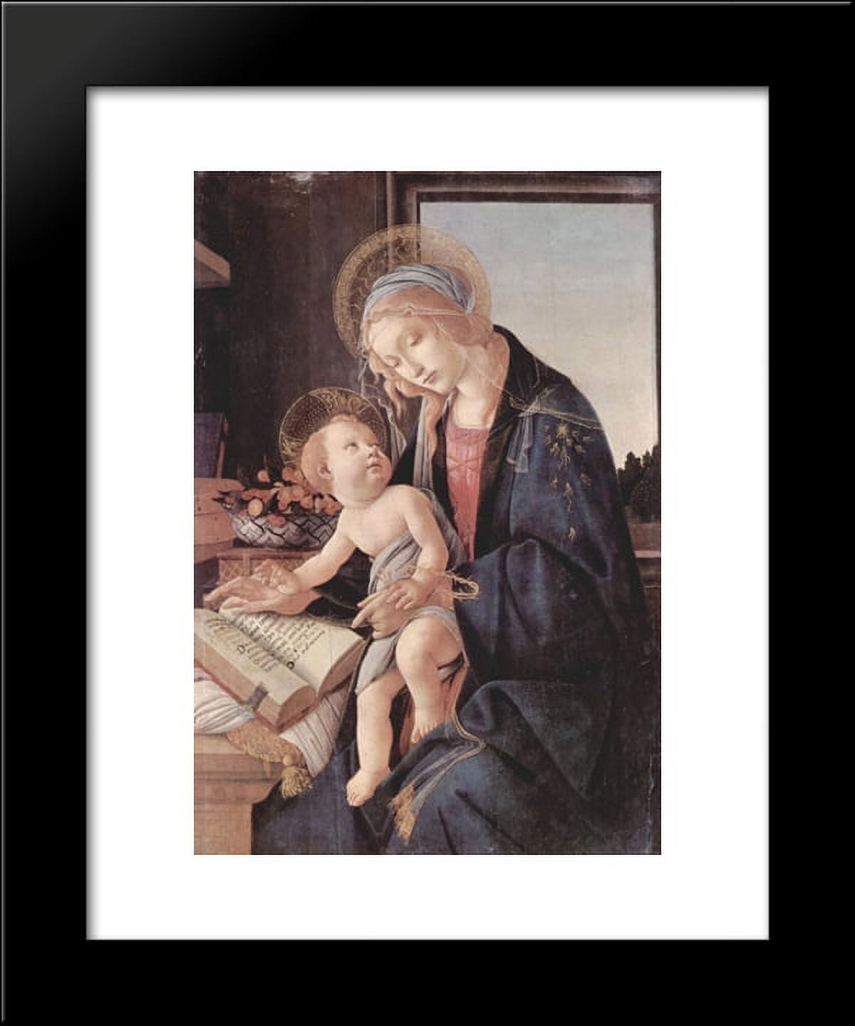 Madonna of the Book 20x24 Framed Art Print by Botticelli, Sandro ...