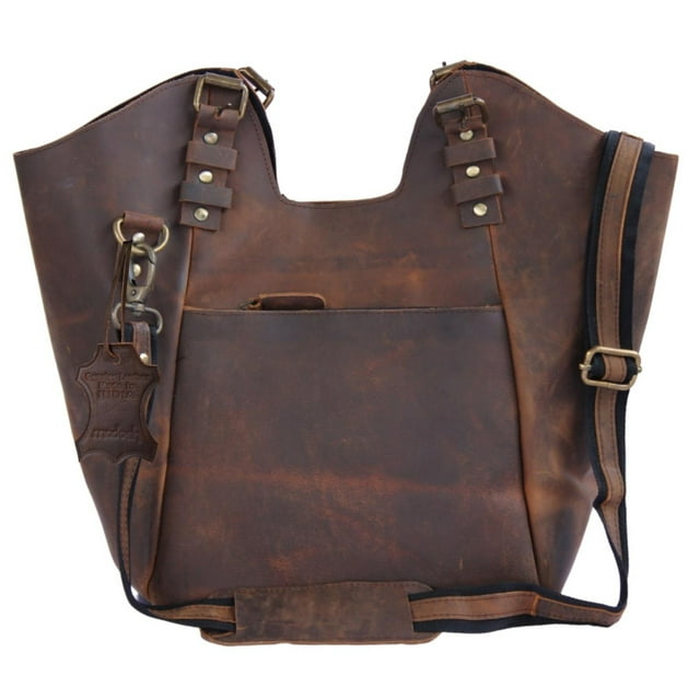 Madosh, Big Crossbody Bag with Double Handle, Huge Slip Pocket, Genuine ...