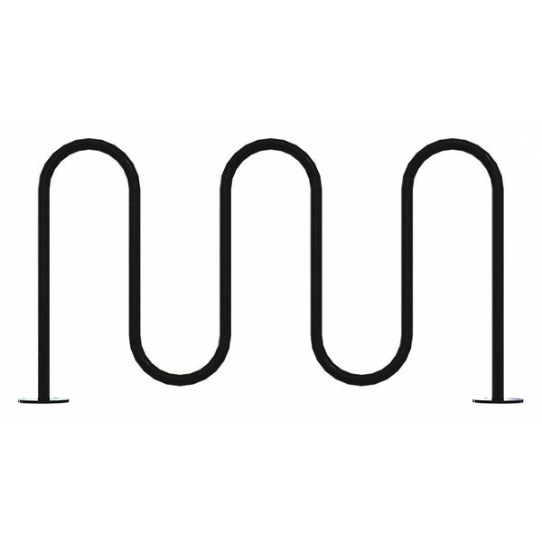 Madrax Bike Rack,Black Color,7 Cap.,64" W QS-WP36-7-SF-B - Walmart.com