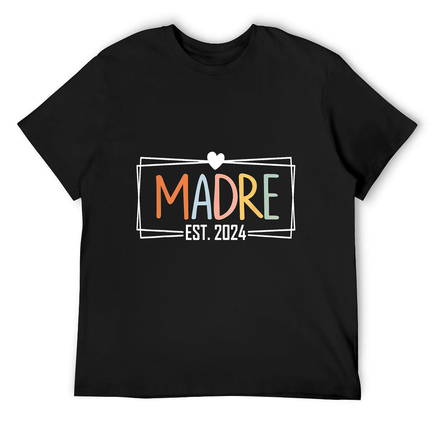 Madre EST 2024 Promoted to be Mom Family 2024 T-Shirt Black 3XL - Walmart.com