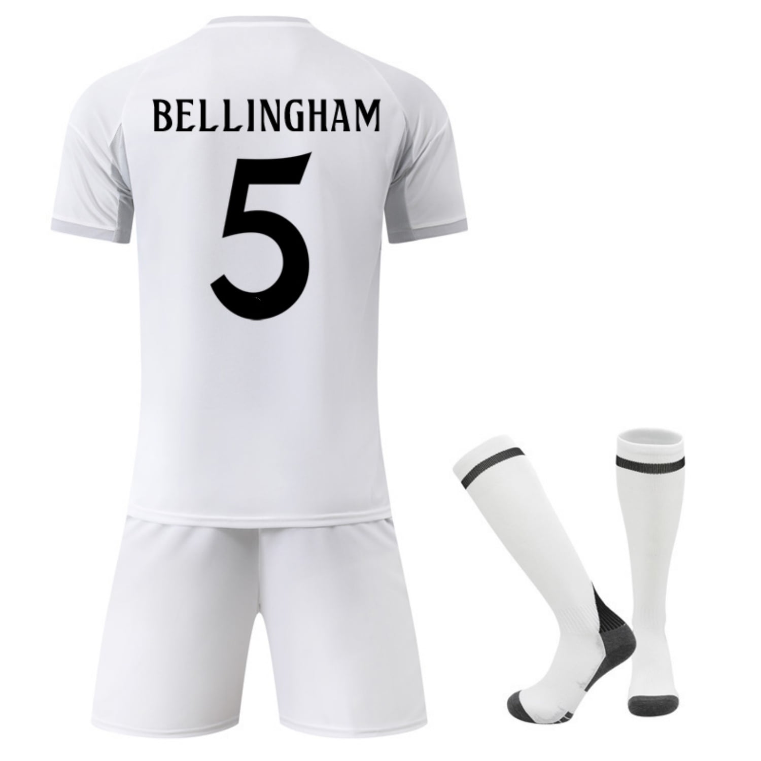 Madrid 25/26 Authentic #5 Bellingham Home Soccer Jersey Kit - Walmart.com