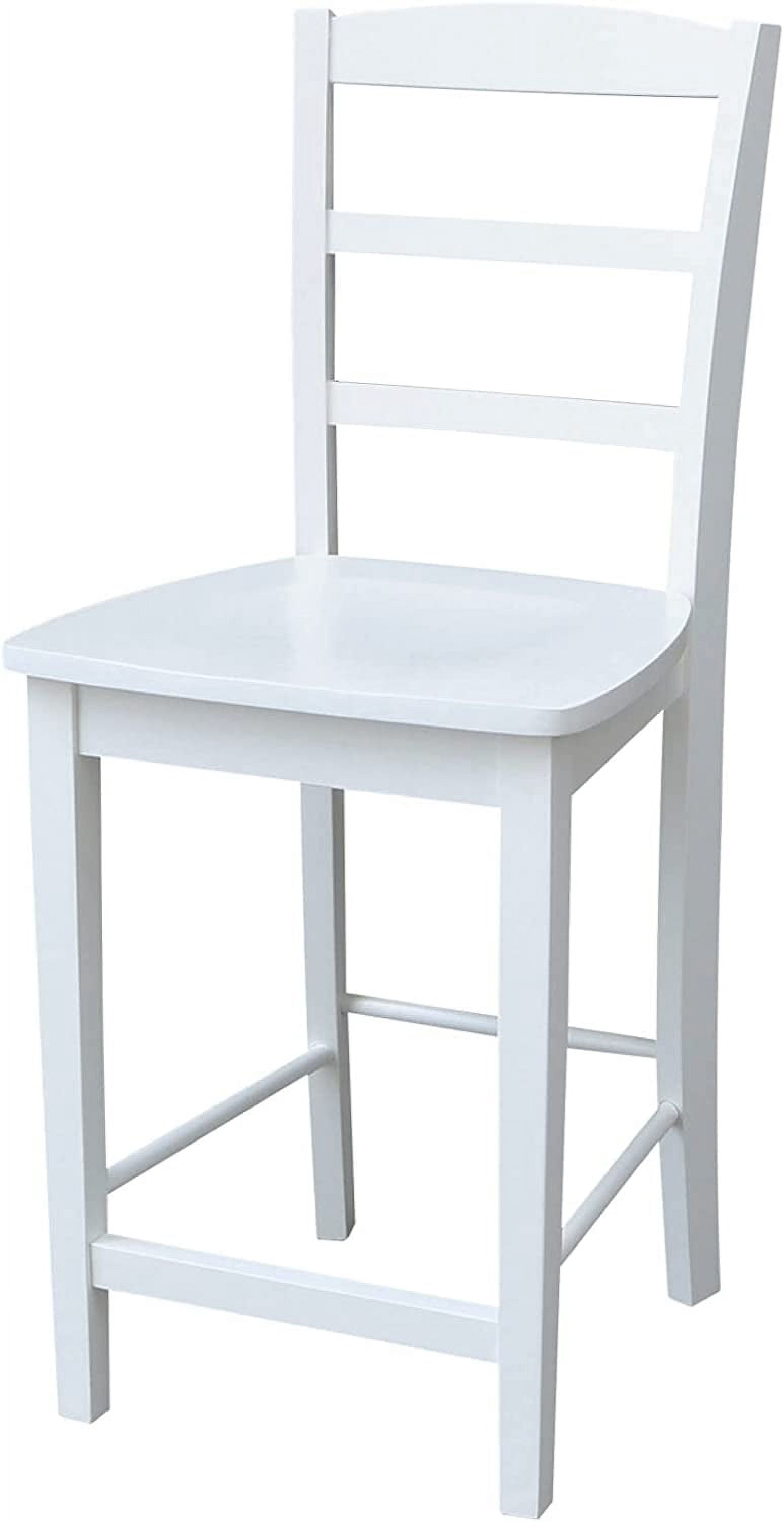 Madrid Counter Stool-24 Seat Height Chair, White - Walmart.com