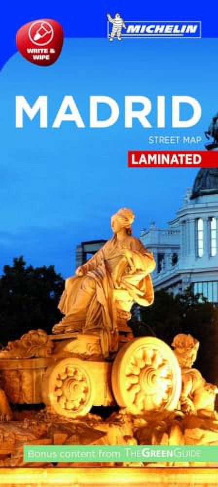 Pre-Owned Madrid - Michelin City Map 9211: Laminated City Plan ...