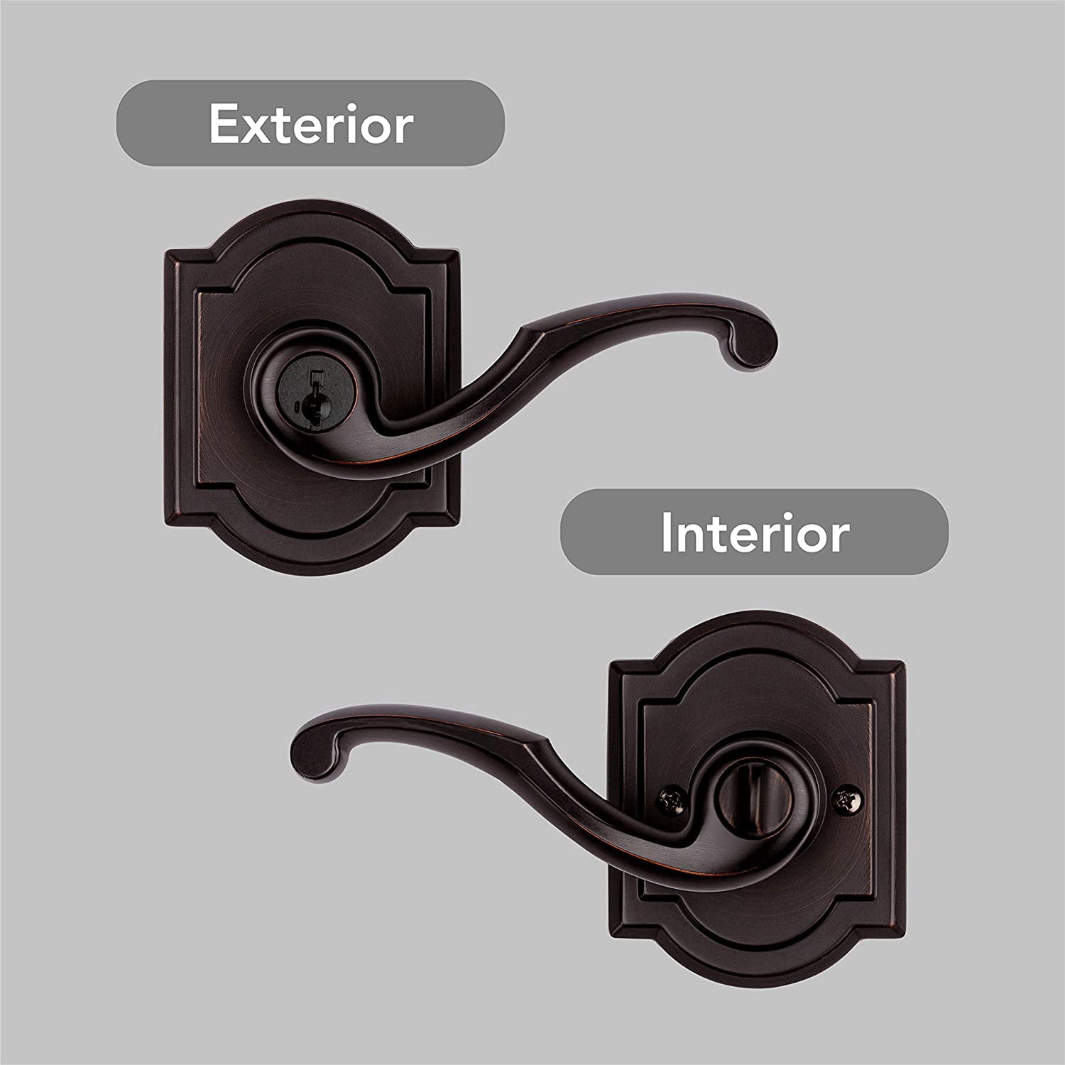 Madrina, Entry Door Handle Reversible Lever with Keyed Lock Featuring ...