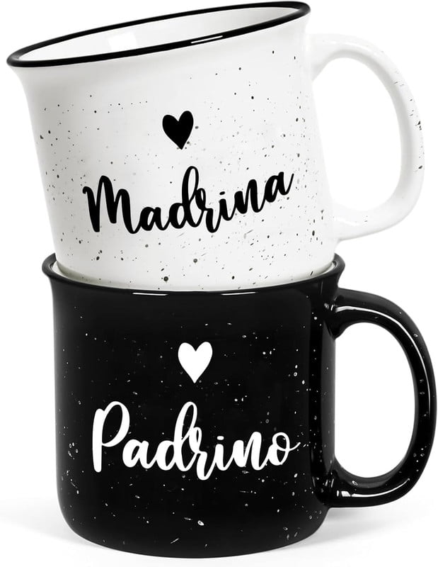 Madrina y Padrino Proposal Gift – 11oz Coffee Mug Set, ¿Quieren Ser Mis ...