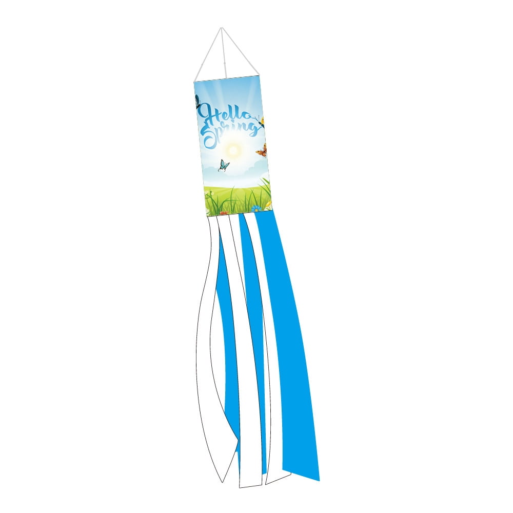 Madrona Brands Spring Wild Flowers Windsock - Durable Outdoor Hanging ...