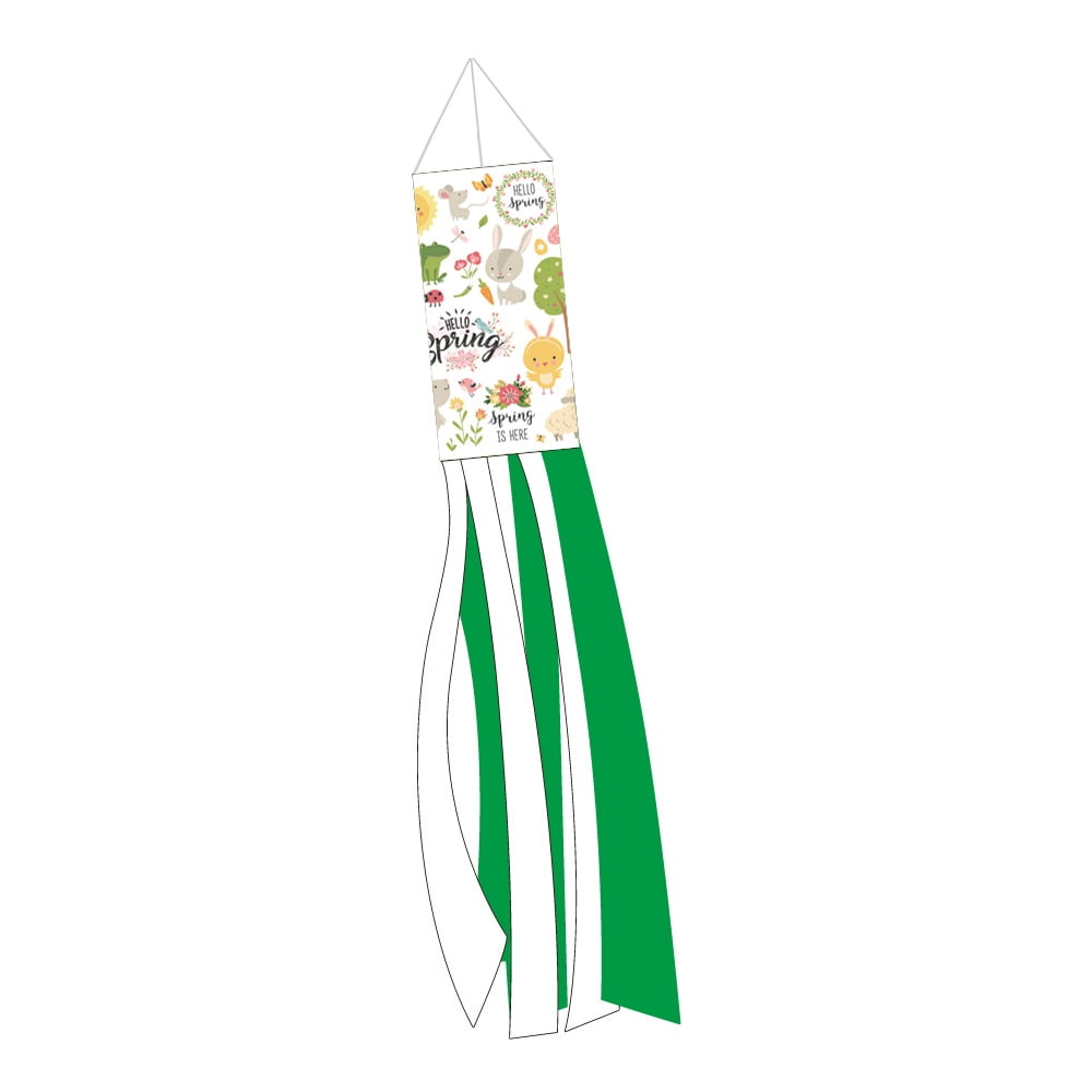 Madrona Brands Spring Wild Flowers Windsock - Durable Outdoor Hanging ...
