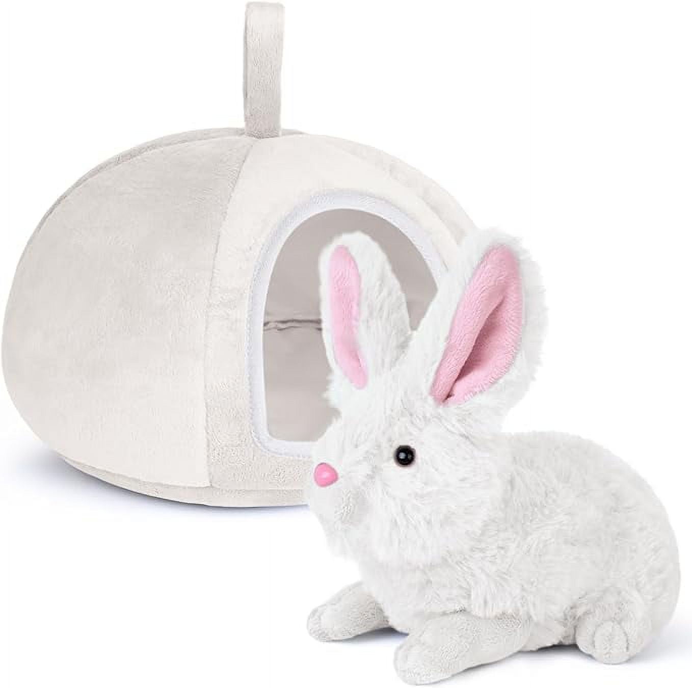 Madzee Plush Stuffed Toy Animal Rabbit House Set - Soft and Cuddly ...