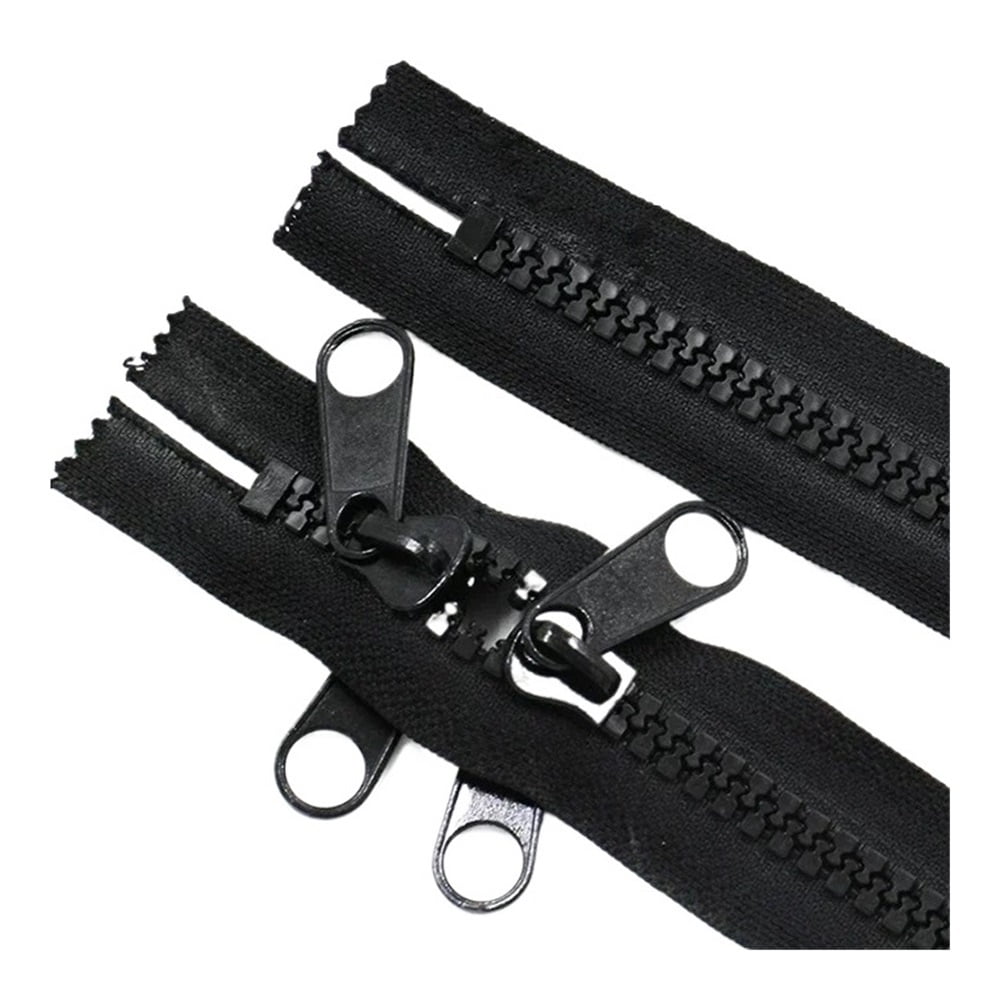 Mae 10# Resin Zipper Double Sliders Puller Two-way Zip Oversized Teeth ...