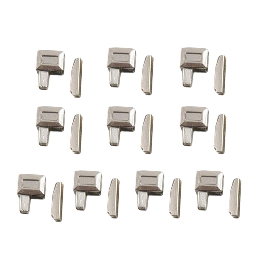 Mae 10 sets of metal zipper repair plugs with open ends, tailoring ...