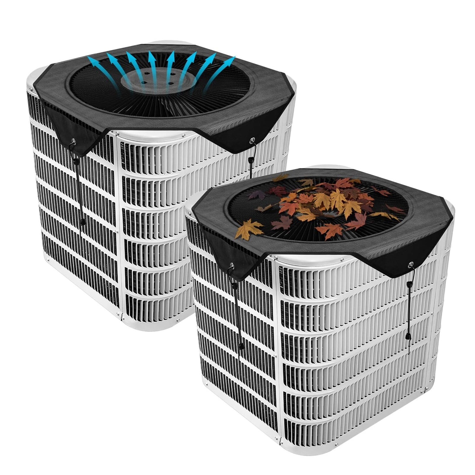 Mae 2 Pack Mesh Air Conditioner Covers for Outside Units with Bungee ...