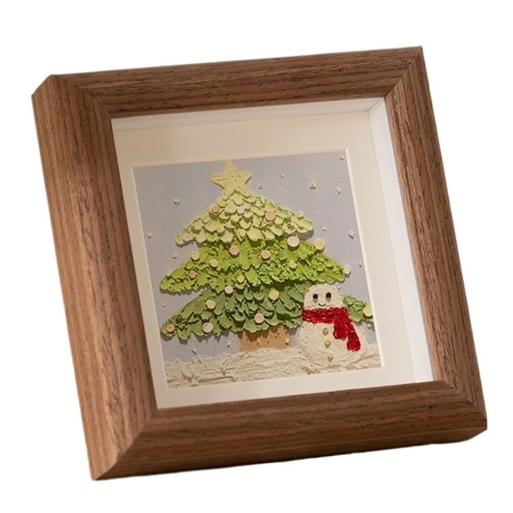 Mae Oil painting stick picture frame pendulum table mini square hollow ...