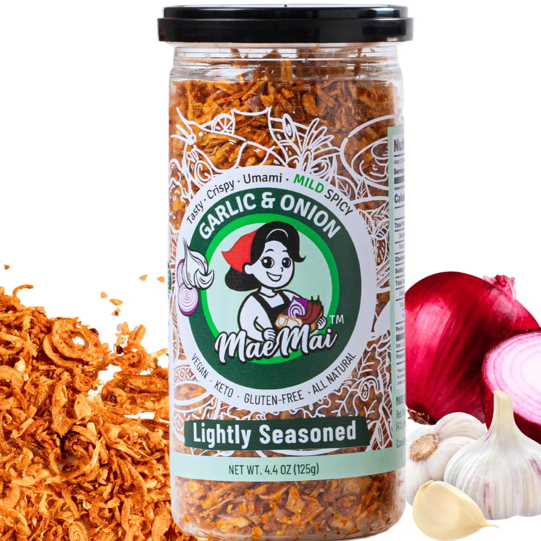 MaeMai MILD Spice - MMF7 Crispy Onions & Garlic Flakes - Keto, Healthy ...