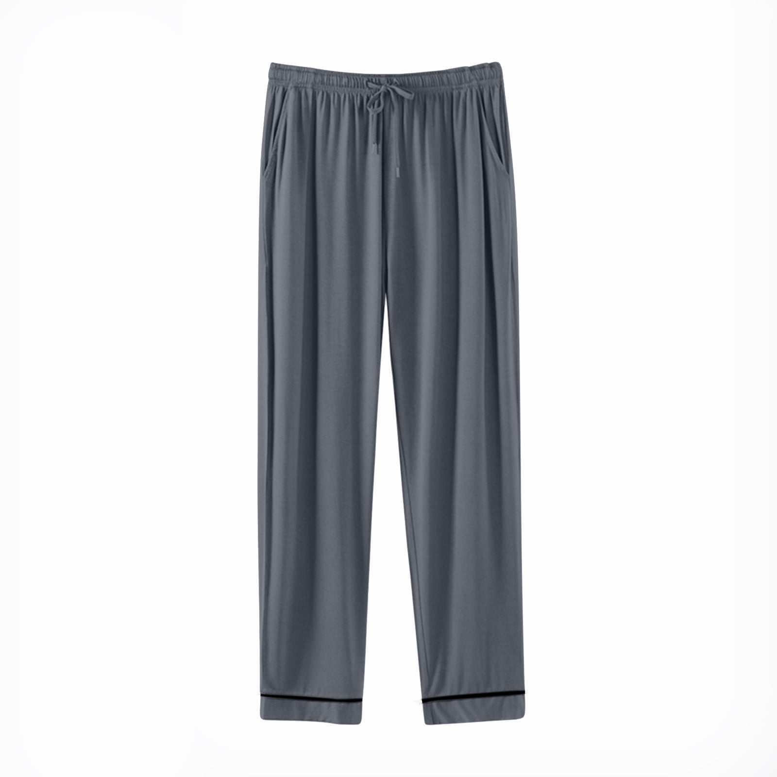 Maean Men Big and Tall Pjs Pants Wide Leg Loose Sleepwear Pajamas ...