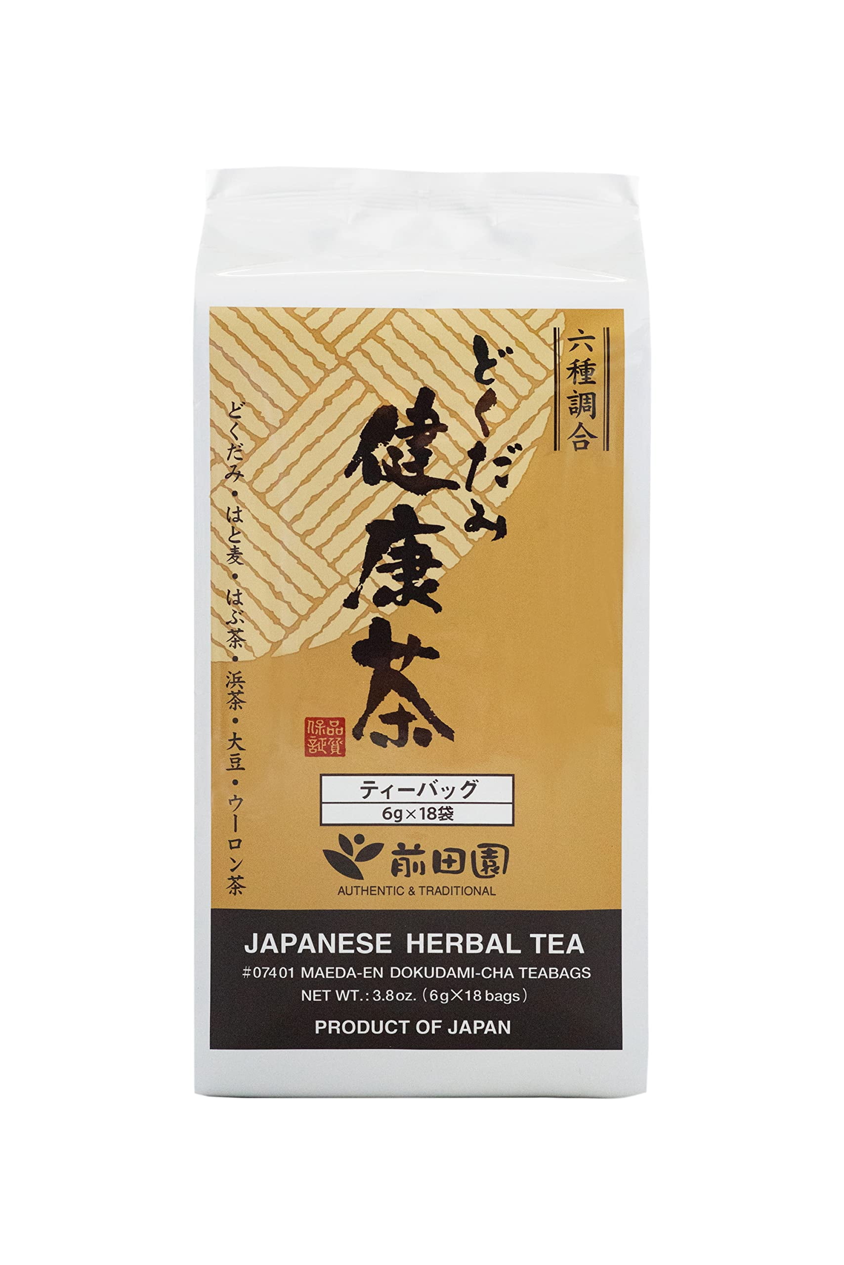 Maeda-en Dokudami-cha 18 Tea Bags Traditional Herbal Tea Japanese ...