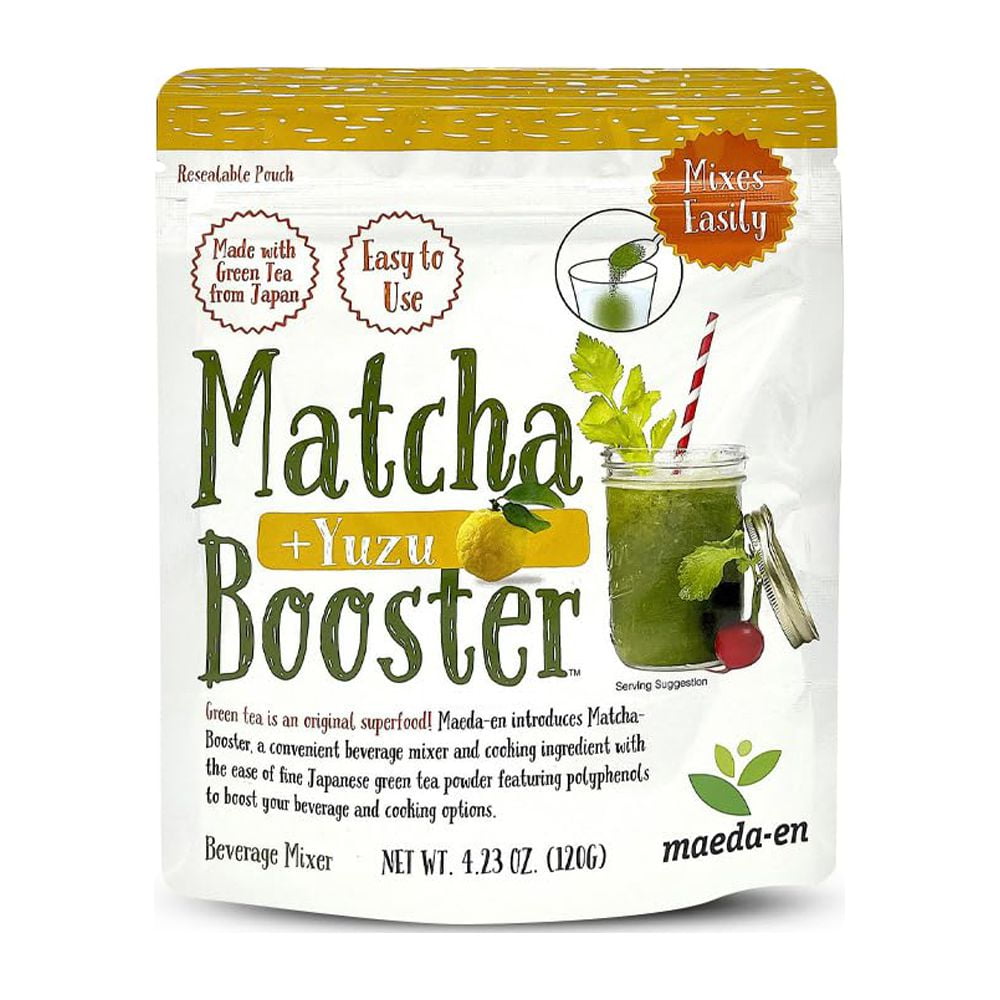 Maeda-en Matcha Booster Yuzu Green Tea Powder 120g 1 Pack Japanese ...