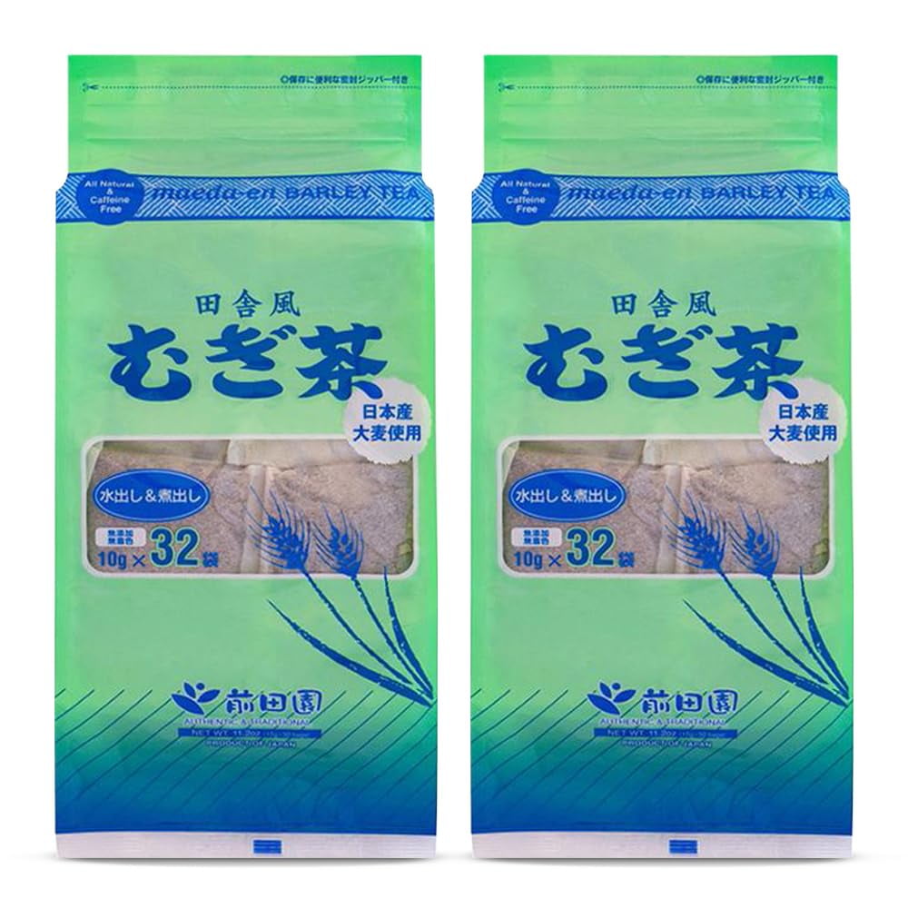 Maeda-en Mugi-cha Barley Tea 64 Tea Bags Japanese Origin Hot or Iced ...