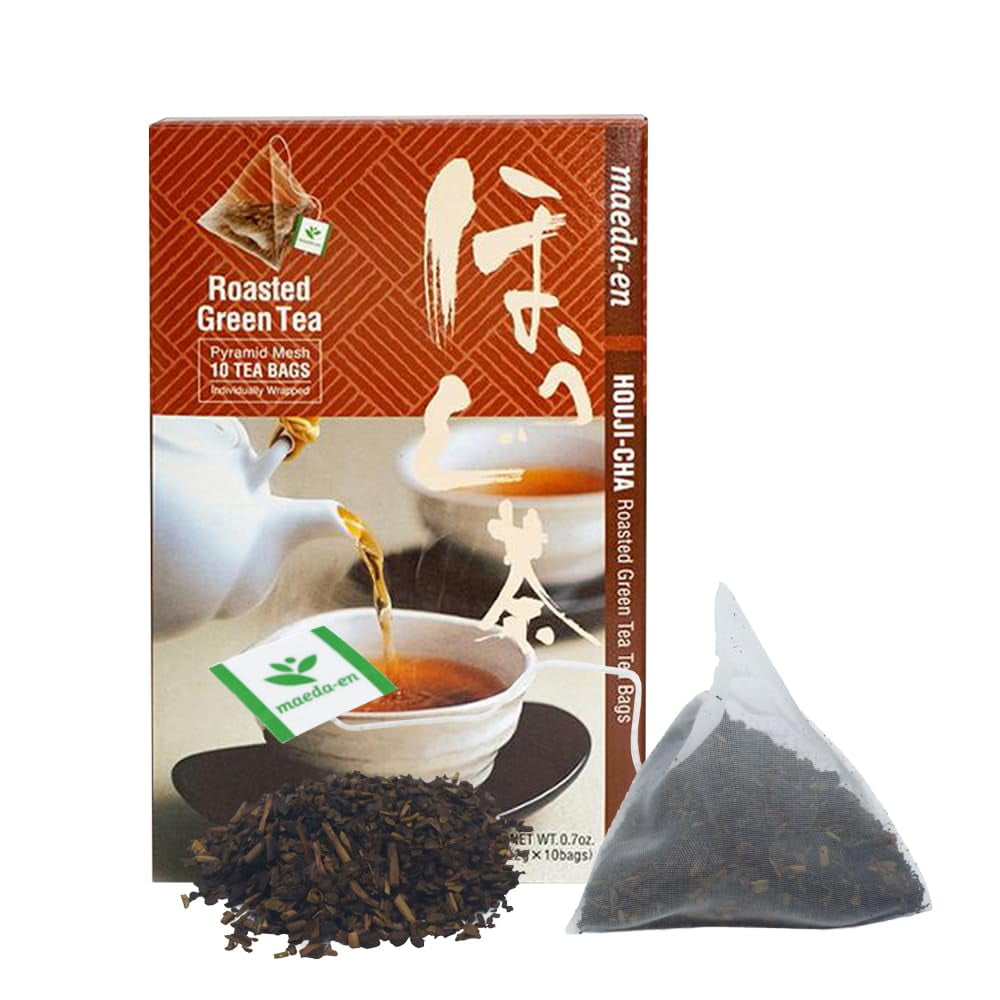 Maeda-en Premium Houji-cha Roasted Green Tea 10 Tea Bags Japanese ...