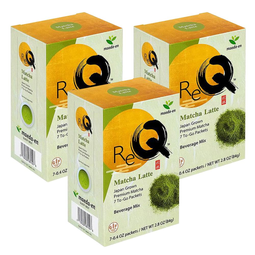 Maeda-en Re-Q Matcha Latte Green Tea Powder 21 Packets Japanese Origin ...