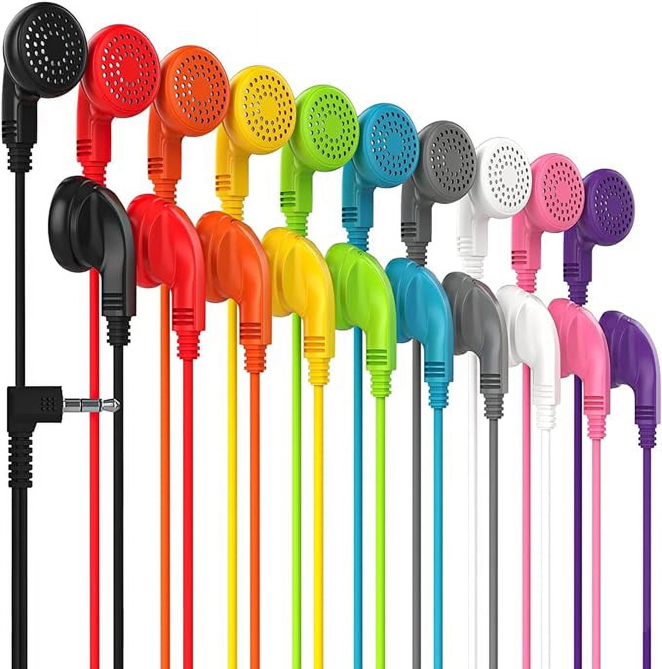 Maeline Wholesale Bulk Earphones with 3.5 mm Headphone Plug Compatible ...