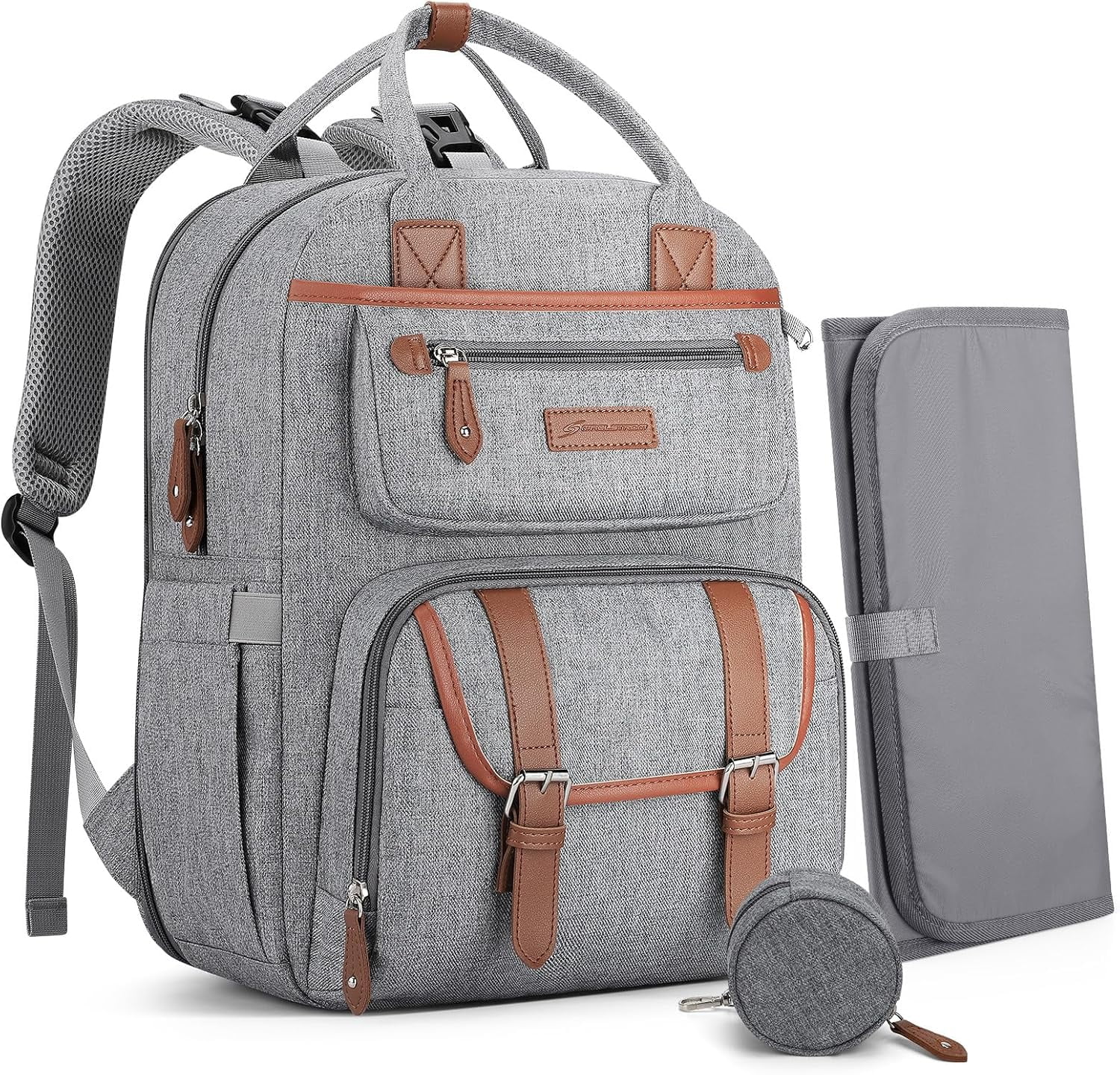 Maelstrom Diaper Bag Backpack,29L-45L Expandable Large Baby Bag for 2 ...