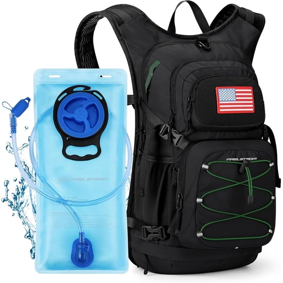 Maelstrom Hydration Backpack, Hiking Backpack with 2L/3L Water Bladder ...