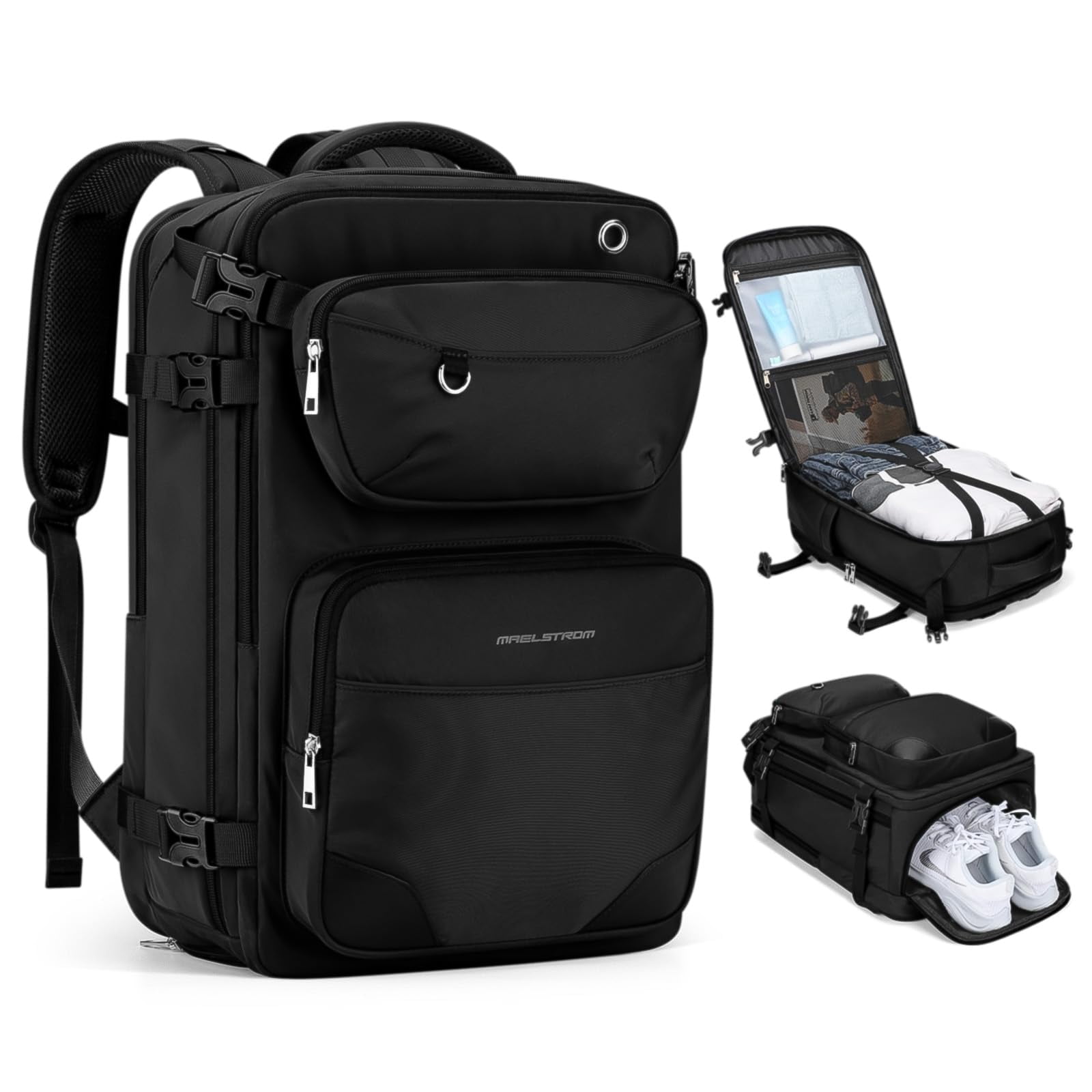 Maelstrom Travel Backpack for Men Women, 35L Carry on Backpack for ...