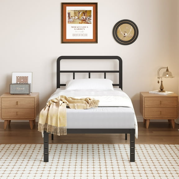 8 Inch Twin Bed Frames Heavy Duty Metal Twin Platform Bed Frame No Box ...