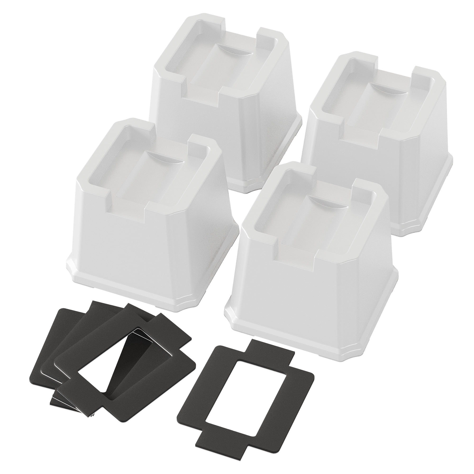 Maenizi 4 Pack Bed Risers 3 Inch Heavy Duty Bed Elevators Lifts Fits to ...