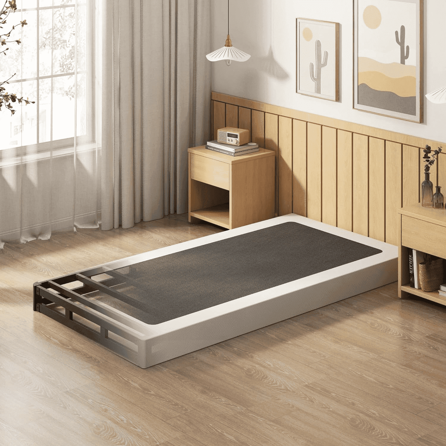 Maenizi 4 inch Twin XL Box Spring Heavy Duty Metal Mattress Foundation ...