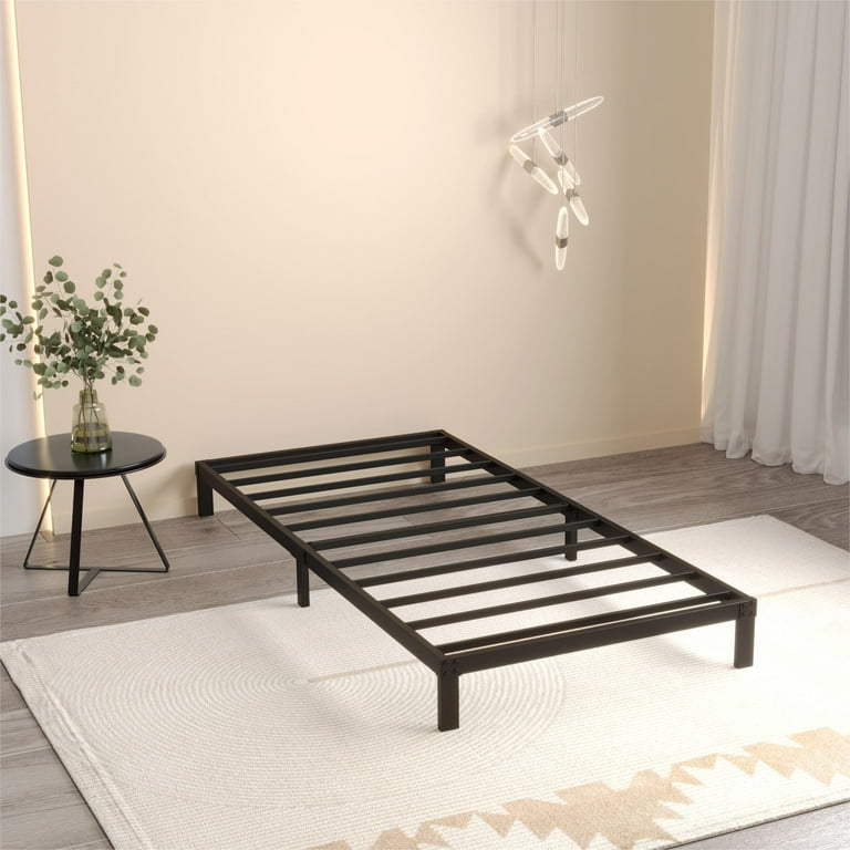 Free Shipping Maenizi 6 inch Twin XL Bed Frames Heavy Duty Low Profile XL Twin Metal Platform Bed Frame Noise Free Easy Assembly Black Walmart