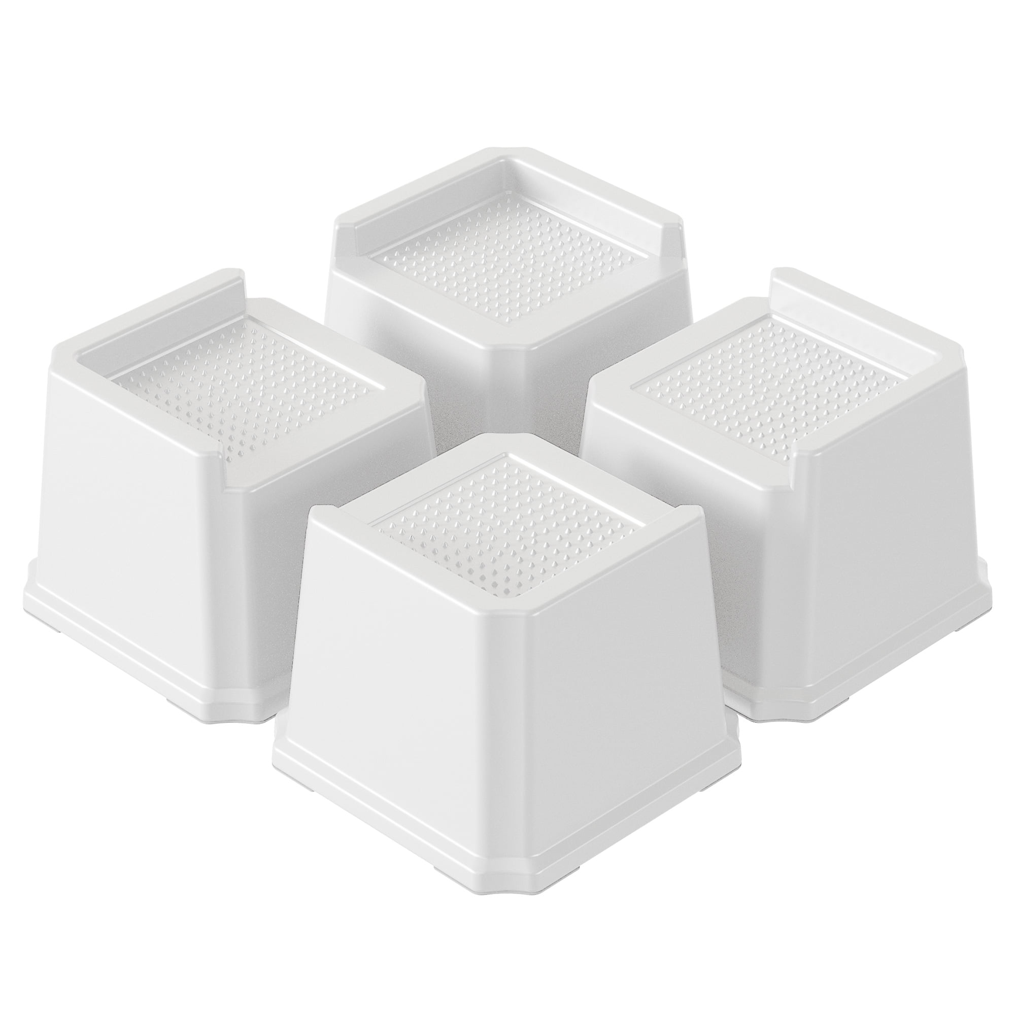Maenizi Bed Risers 3 Inch Heavy Duty 4 Pack L-shaped Bed Furniture ...