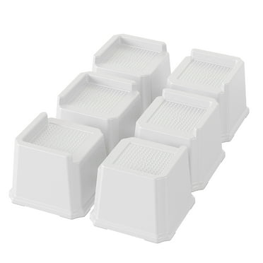 "Lzvxtym Heavy Duty 4 Pack Bed Risers, Adjustable Round Furniture Leg ...