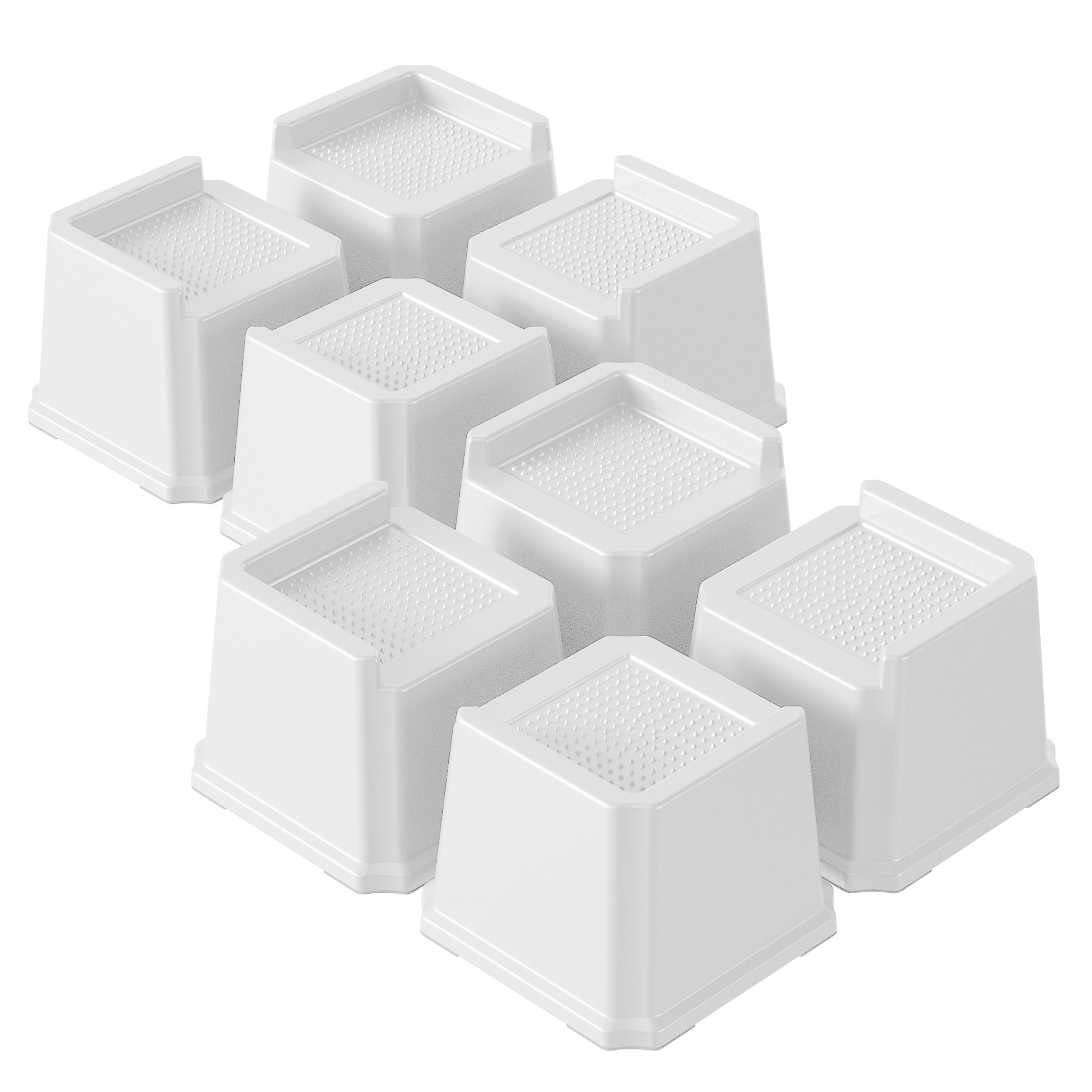 Maenizi Bed Risers 3 Inch Heavy Duty 8 Pack L-shaped Bed Furniture ...