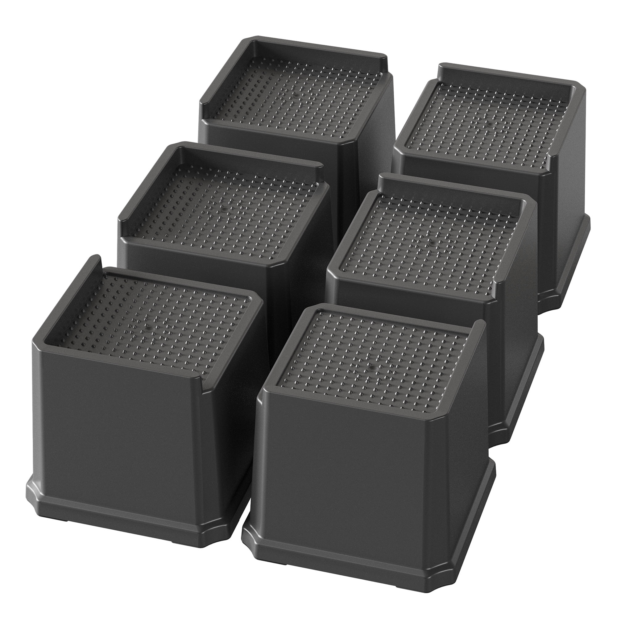 Maenizi Bed Risers 4 inch Heavy Duty L Shaped Furniture Risers for ...