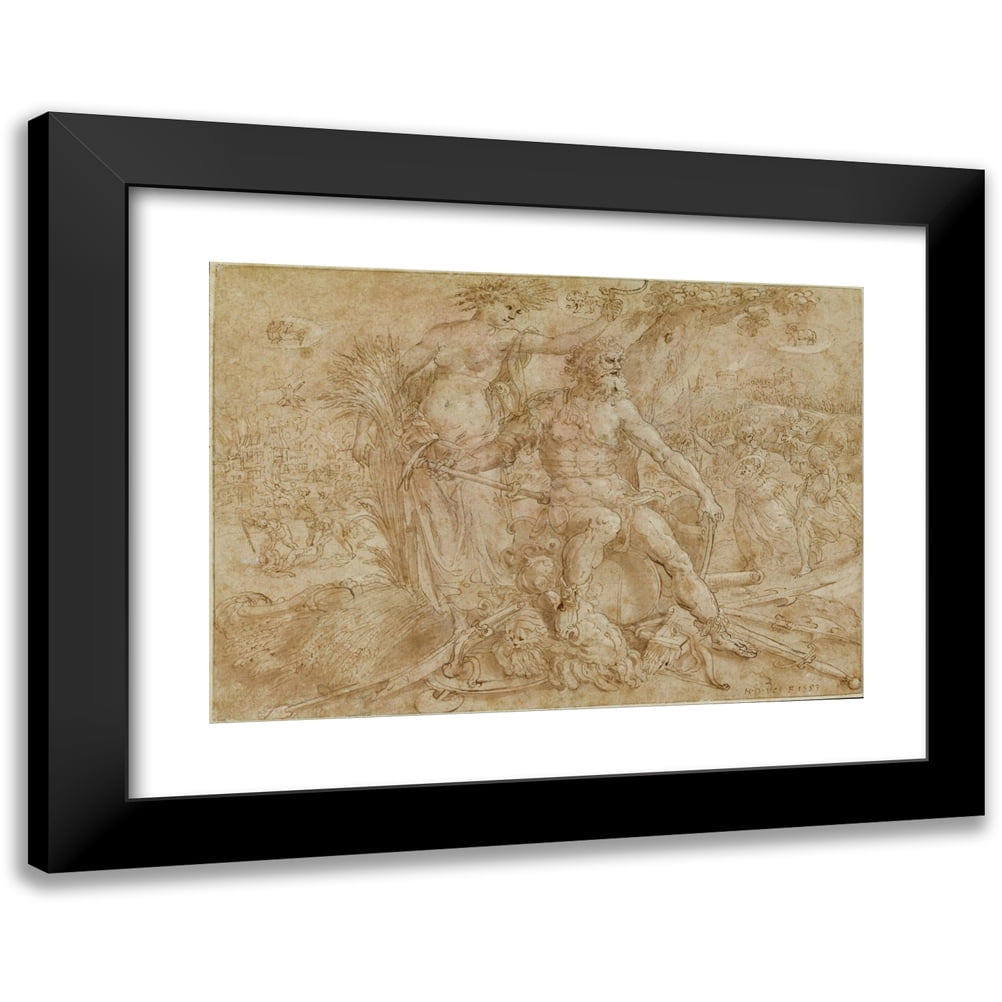 Maerten De Vos 14x11 Black Modern Framed Museum Art Print Titled ...