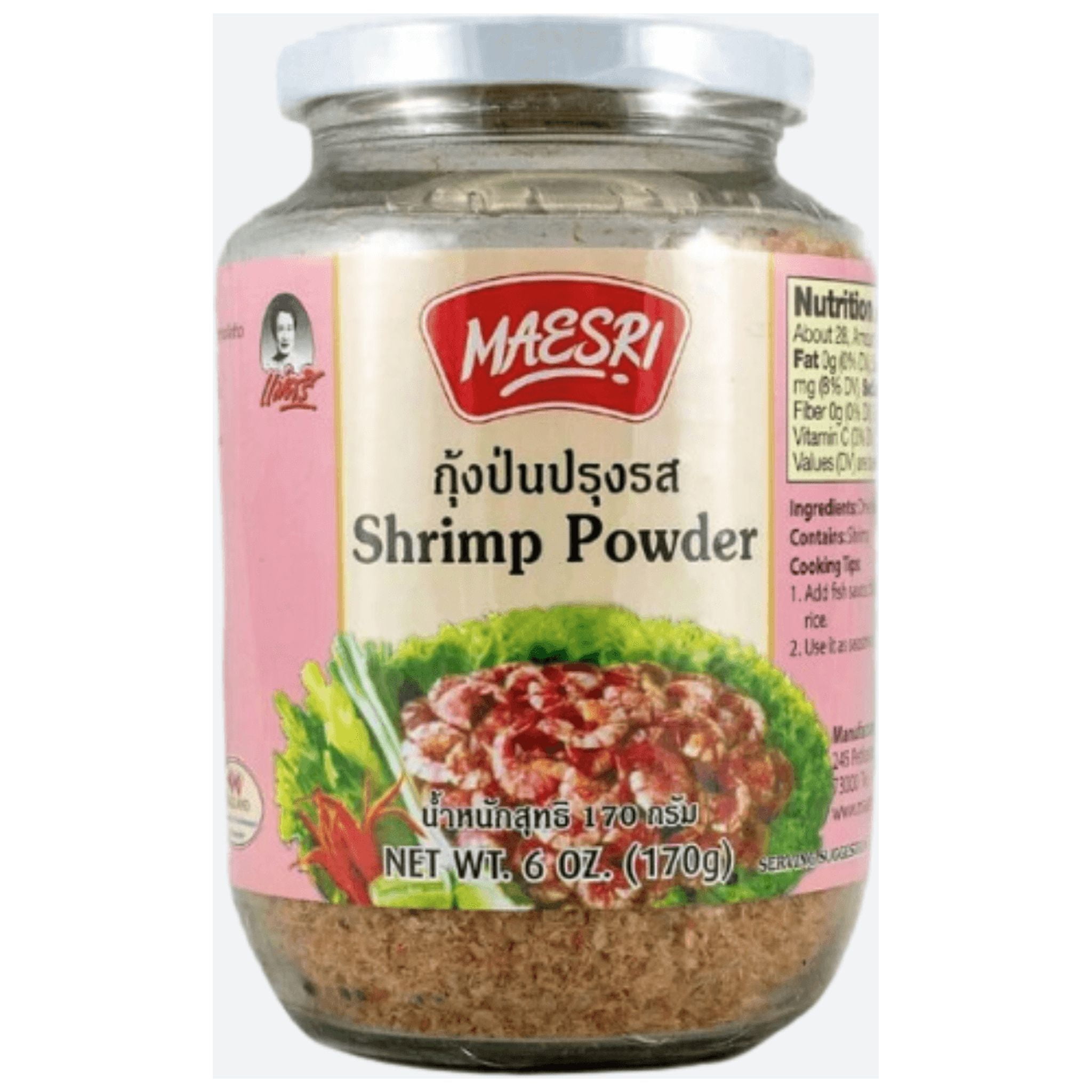 Maesri Shrimp Seasoning Powder-6 oz-Authentic Thai Flavor Boost ...