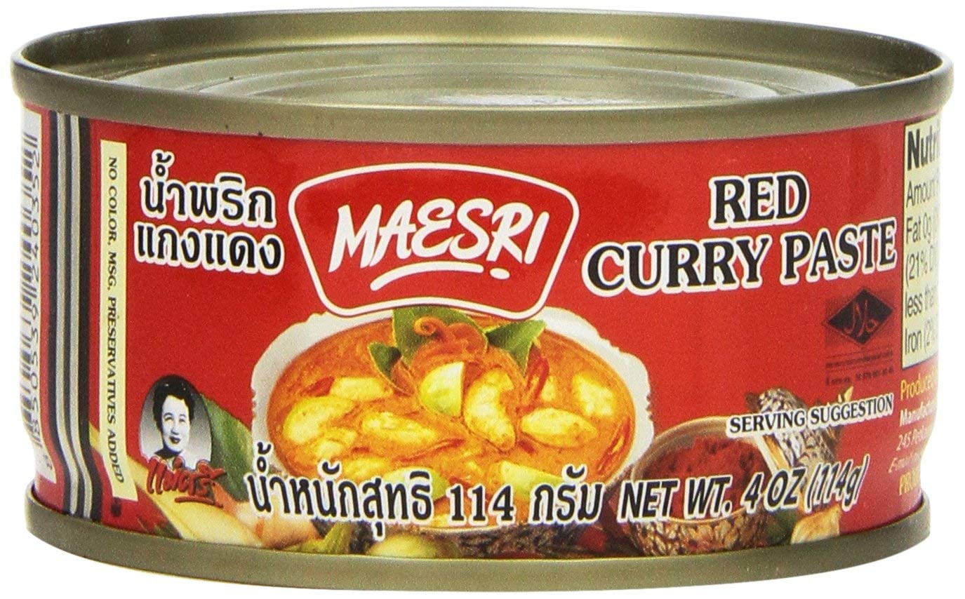 Maesri Thai Red Curry Paste, 4 Ounce (4 Pack) - Walmart.com