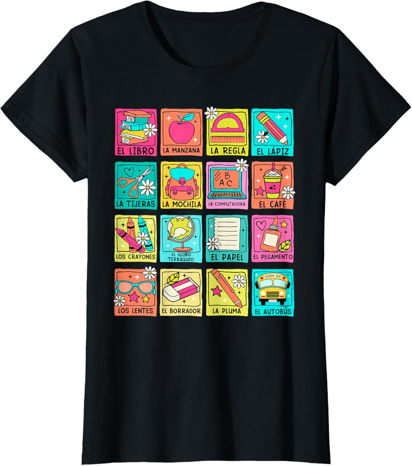 Maestra Bilingue Back To School Spanish Teacher Student T-Shirt ...