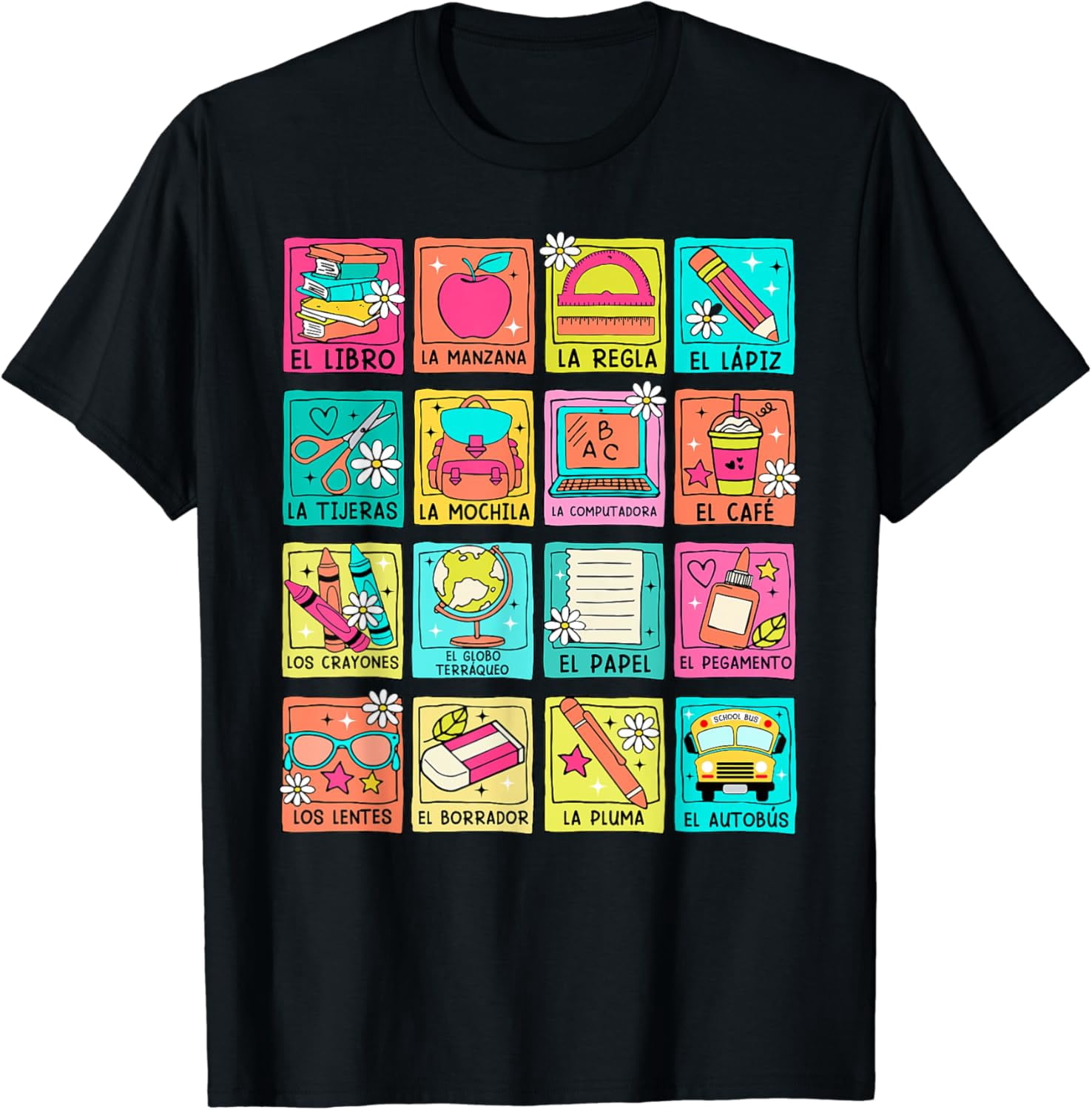 Maestra Bilingue Back To School Spanish Teacher Student T-Shirt ...