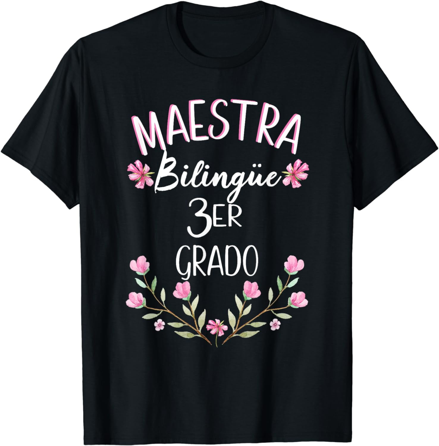Maestra Bilingue Shirt Bilingual Teacher Spanish 3rd Grade T-Shirt ...