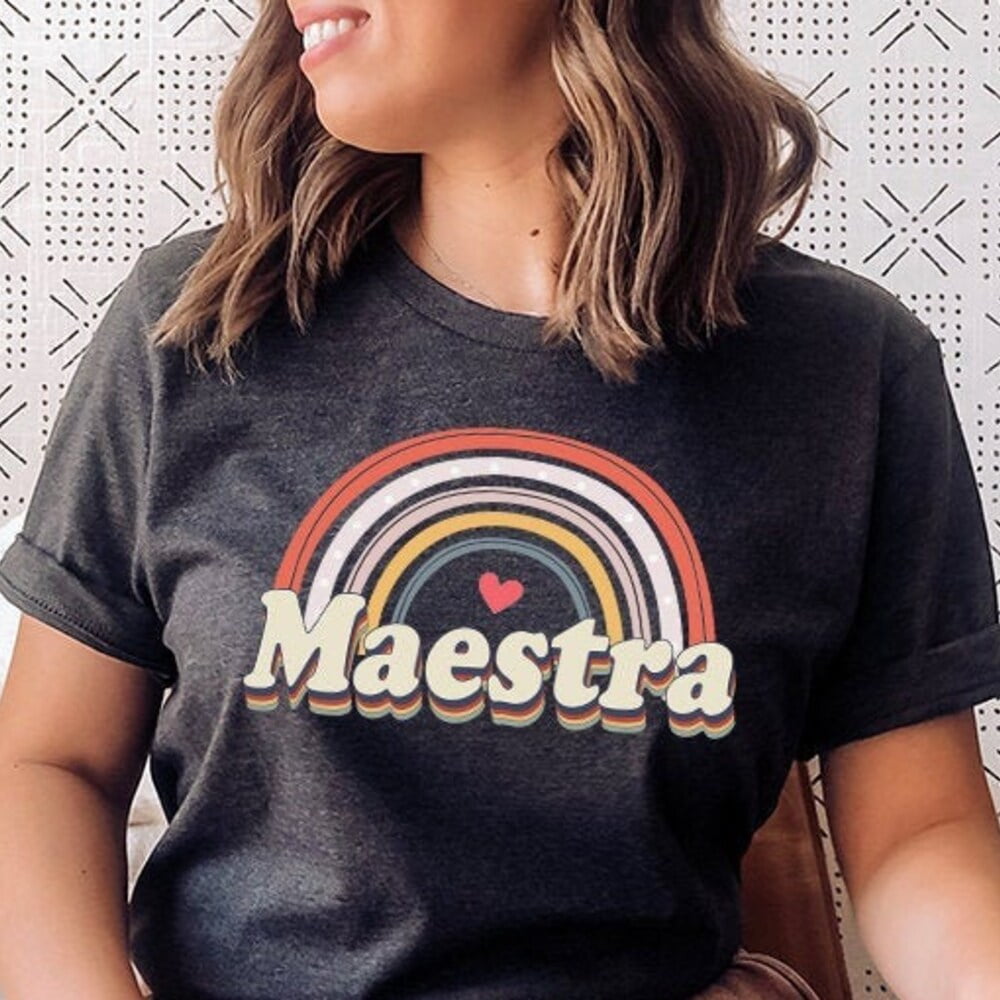 Maestra, Maestra Shirt, Maestra Bilingue, Maestra Siempre, Maestra Gift ...