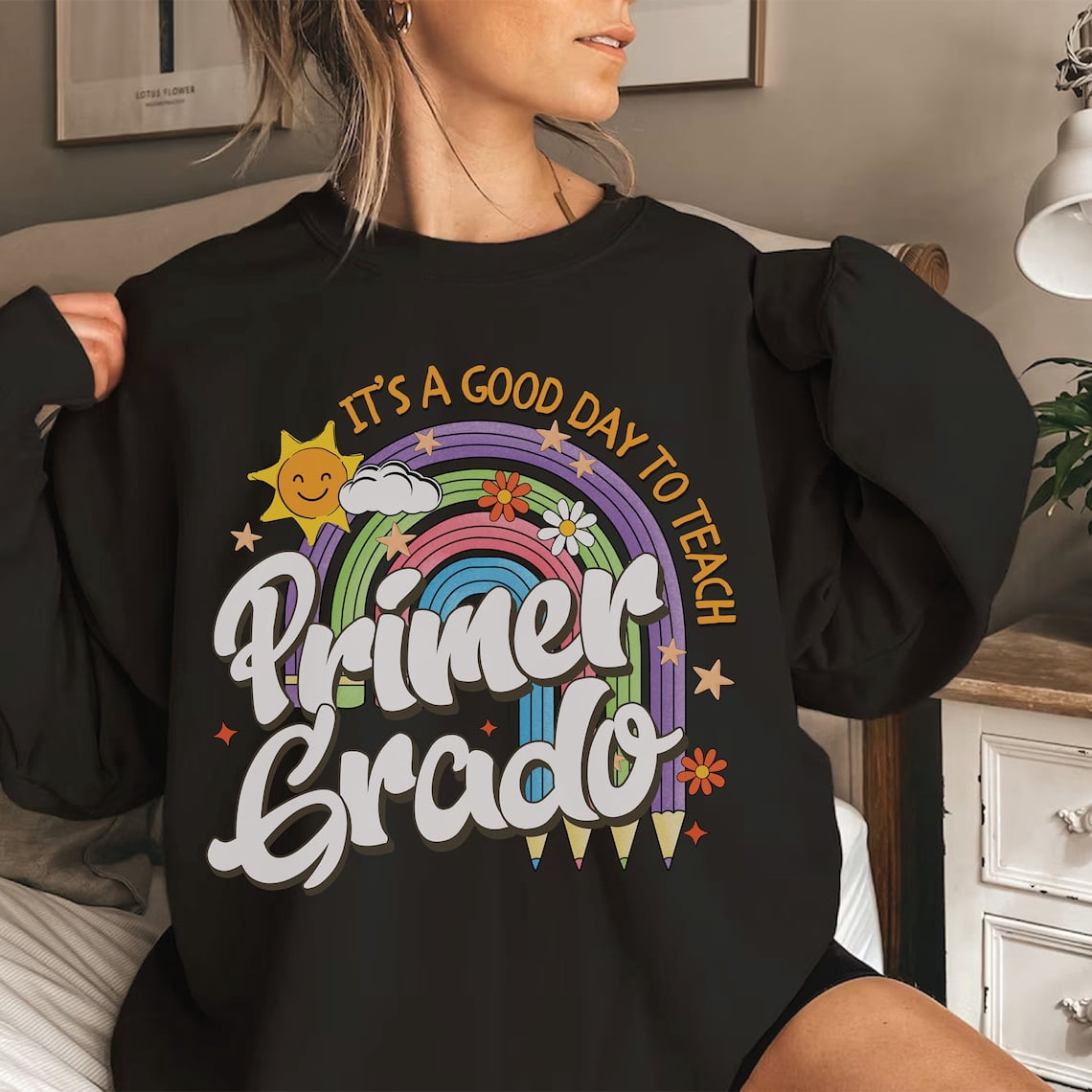 Maestra Primer Grado Spanish Class Sweatshirt - Walmart.com