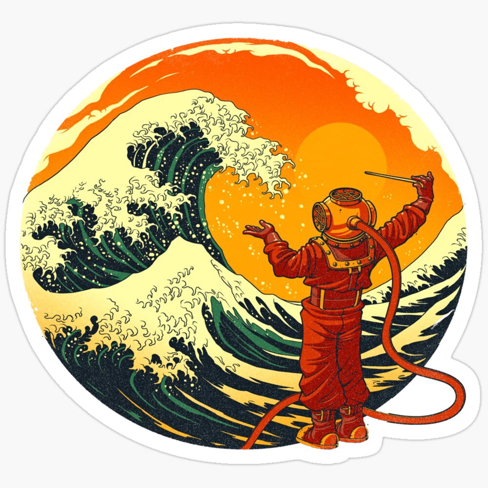 Maestro Of Sea Sticker Phone Decal Water Bottle Stickers Car Decals ...