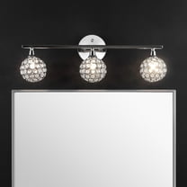 JONATHAN Y Fairfax 7.13" 1-Light Metal/Frosted Glass Contemporary Glam ...